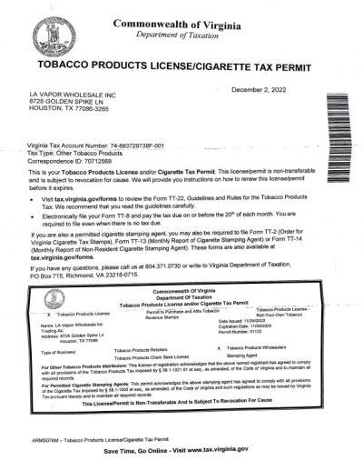 Tobacco Licenses & Legal Compliance | Tobaccon.com